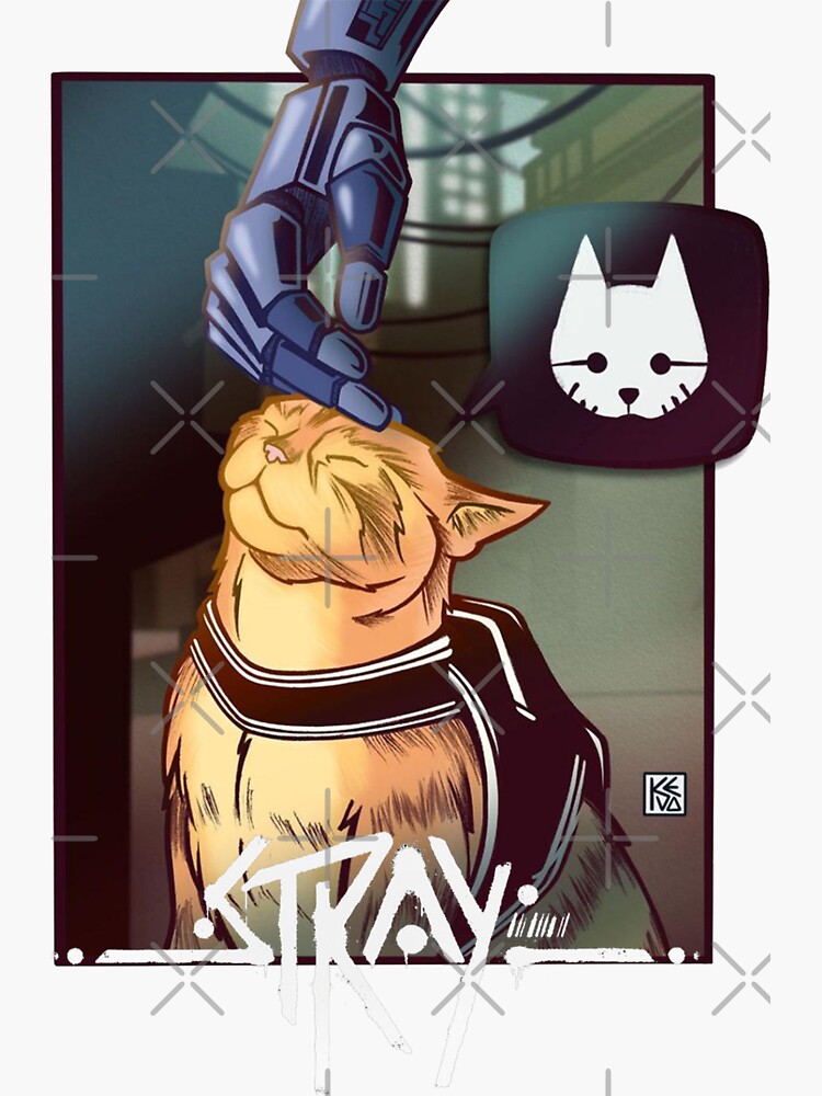"STRAY GAME" Sticker for Sale by Fashion-Ciiity | Redbubble