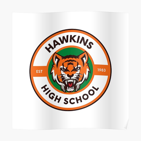 "Hawkins High School Stranger Things inspired design" Poster for Sale ...