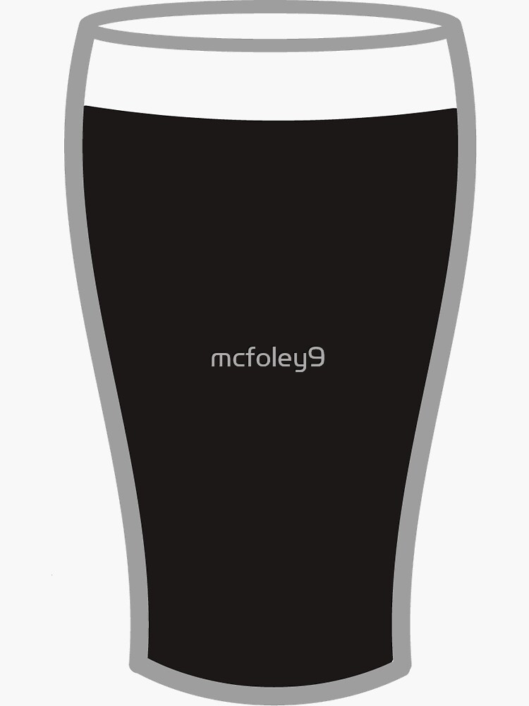 "Glass of Guinness" Sticker for Sale by mcfoley9 | Redbubble