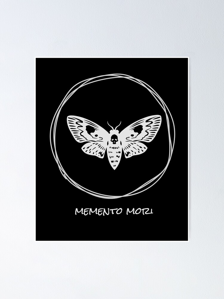 "Memento Mori: Skull on the Moth Circle Edition" Poster for Sale by ...