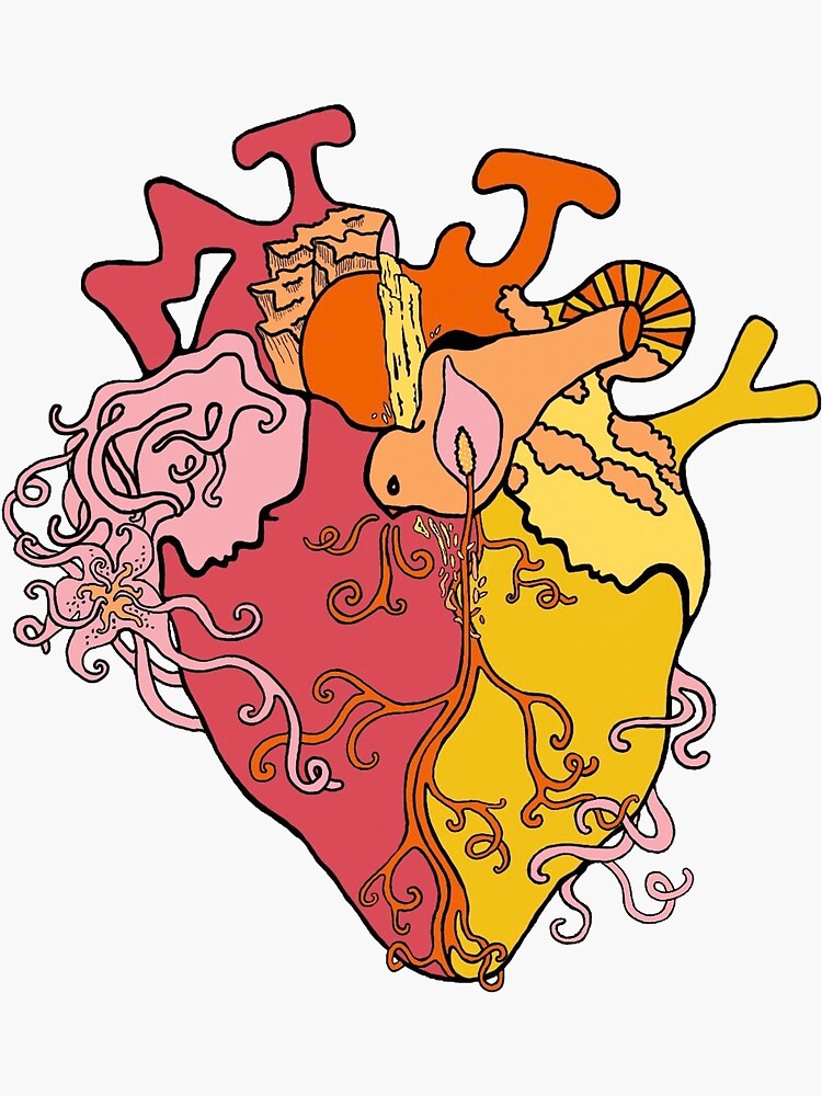 "Mt. Joy Orange Blood" Sticker for Sale by Lenaartist | Redbubble