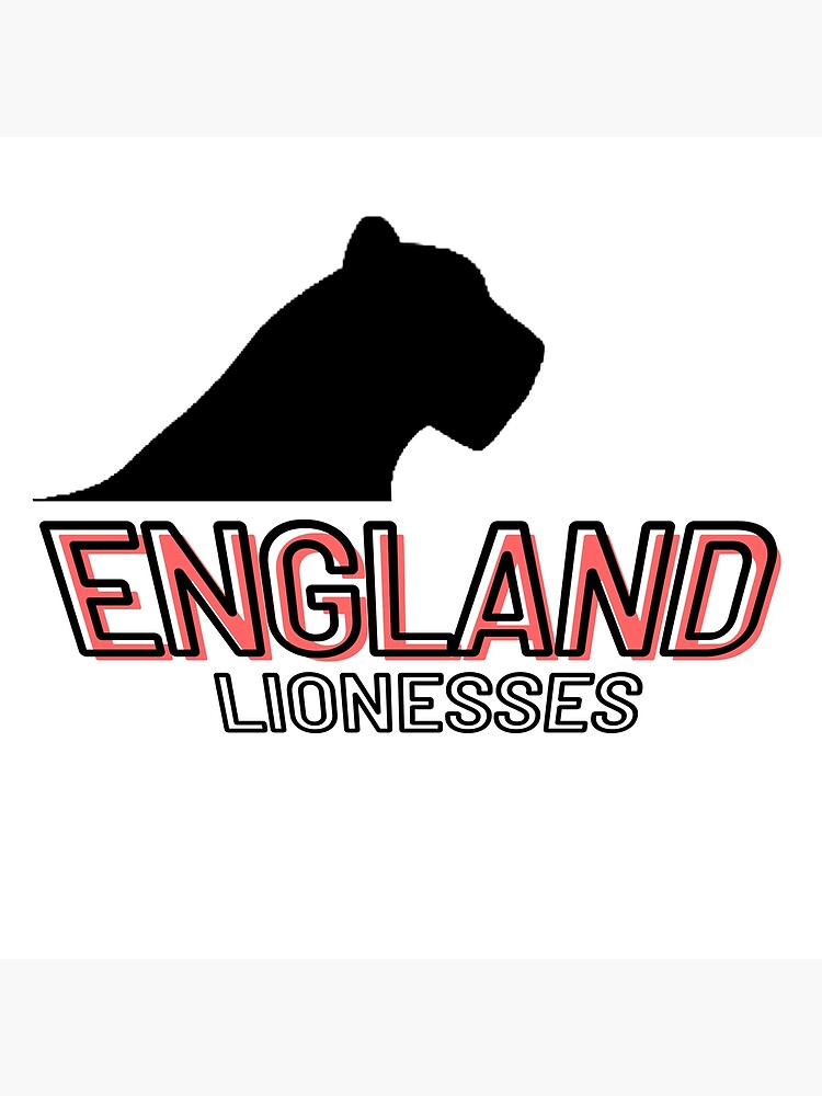 "England Lionesses text design" Poster for Sale by Elfaridesign | Redbubble