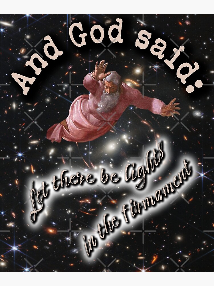 Impression photo « Genèse Dieu a dit: Qu'il y ait des lumières dans le ...