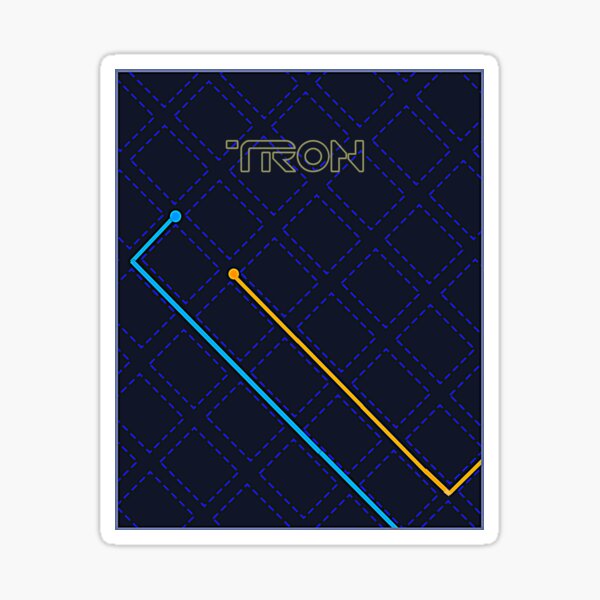 "Tron Grid" Sticker for Sale by LightHouse511 | Redbubble