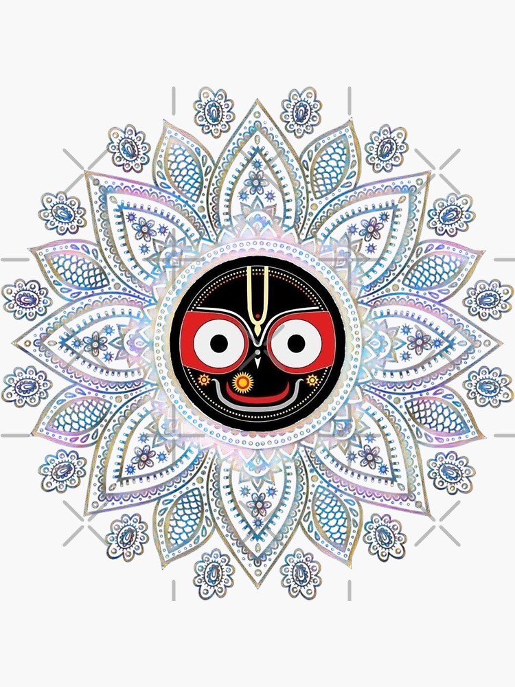 "Jagannath jai Jagannath lord Jagannath lord of universe " Sticker for ...