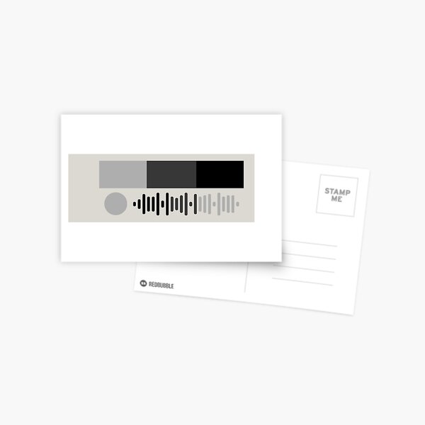 "XXXTENTACION ? Album sticker w/ spotify code & color palette" Postcard ...