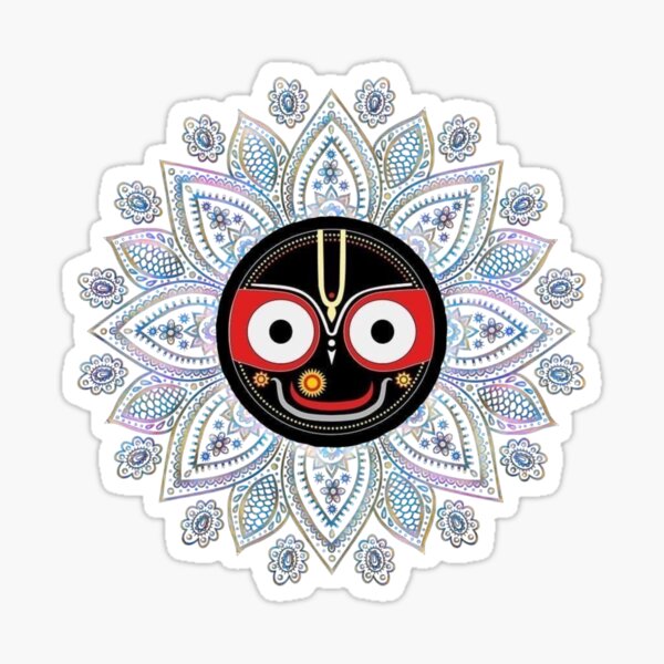 "Jagannath jai Jagannath lord Jagannath lord of universe " Sticker for ...