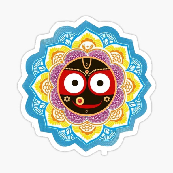 "Jagannath jai Jagannath lord Jagannath lord of universe " Sticker for ...