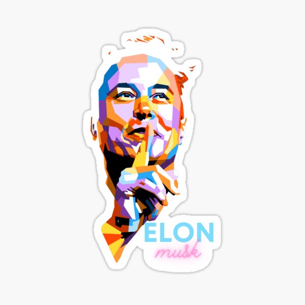 "Elon Musk impressed" Sticker for Sale by cozimar7 | Redbubble
