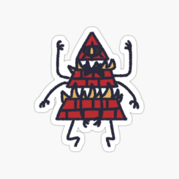 "Silly and Goofy | Bill Cipher" Sticker for Sale by sombredust | Redbubble