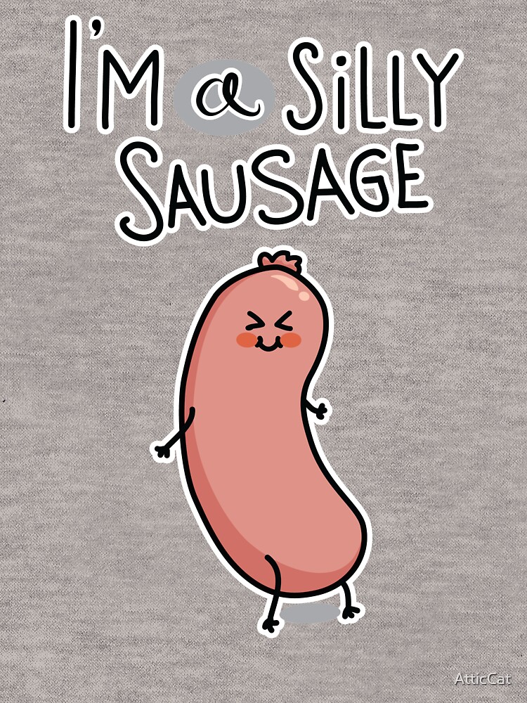 "Silly Sausage" Lightweight Hoodie for Sale by AtticCat | Redbubble