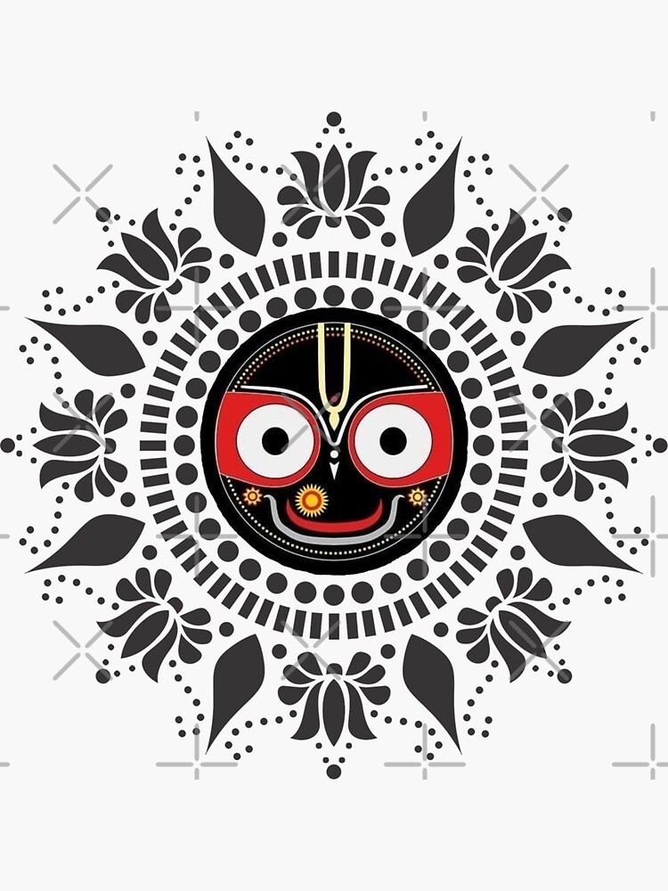 "Jagannath jai Jagannath lord Jagannath lord of universe " Sticker for ...