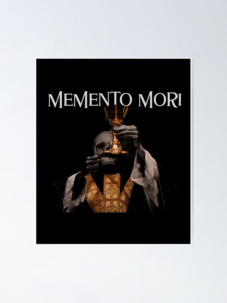"Memento Mori: Skeleton Pope Take A Sip" Poster for Sale by SimpleDark ...