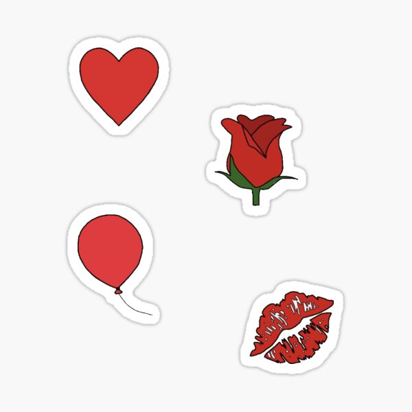 "Red Emoji" Sticker for Sale by chbrwi | Redbubble