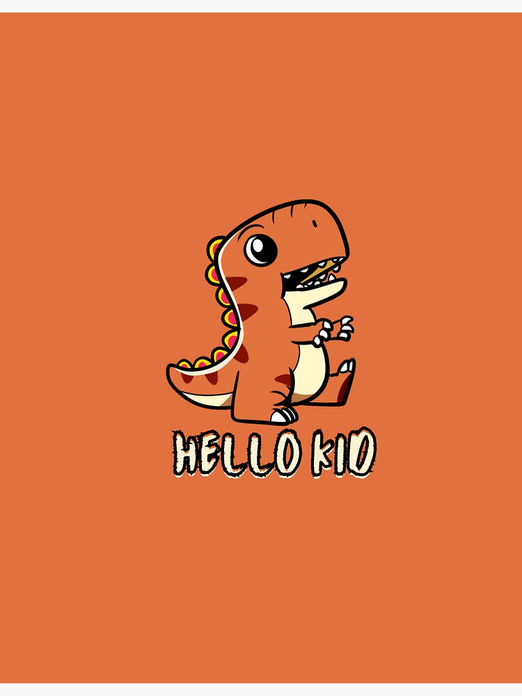 "HELLO KID" Sticker for Sale by parklove333 | Redbubble