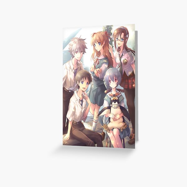 "Rei Ayanami Neon Genesis Evangelion Anime Waifu" Greeting Card for ...