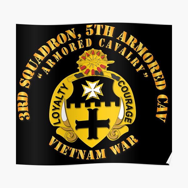 "Army - 3rd Squadron, 5th Armored Cav - Vietnam War" Poster for Sale by twix123844 | Redbubble