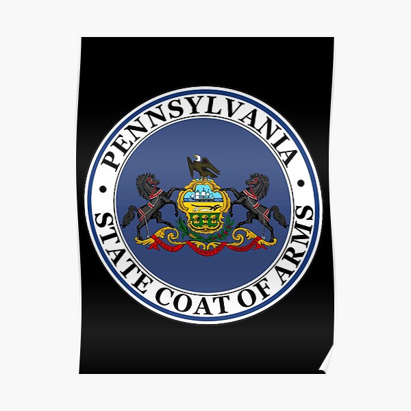 "Pennsylvania Coat of Arms" Poster for Sale by Aleksander37 | Redbubble