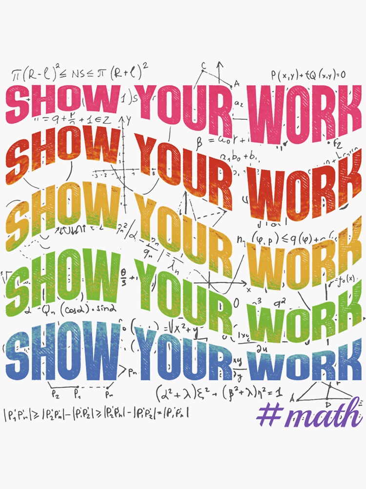 "Math Teacher Show your work Math back to school Funny Long Sleeve T ...