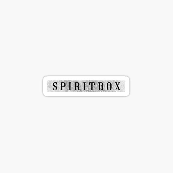 "SpiritBOX" Sticker for Sale by Jorsnakims | Redbubble