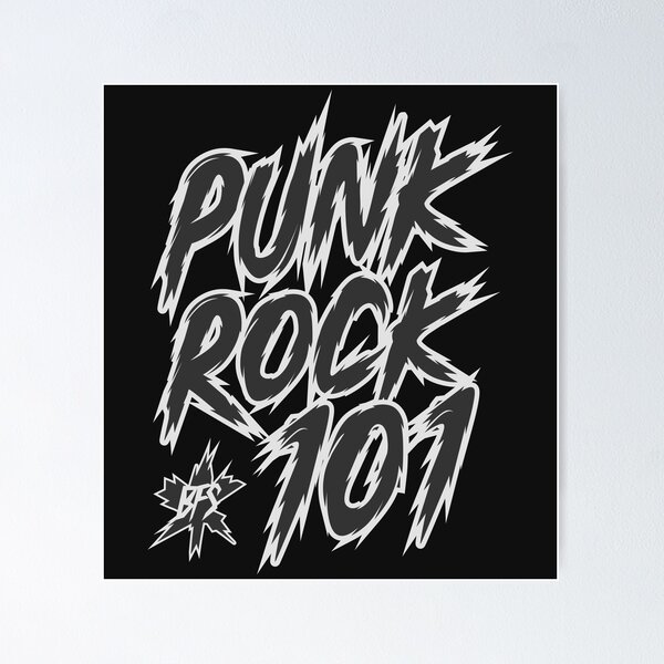 "Punk Rock 101" Poster for Sale by TwistedByArt | Redbubble