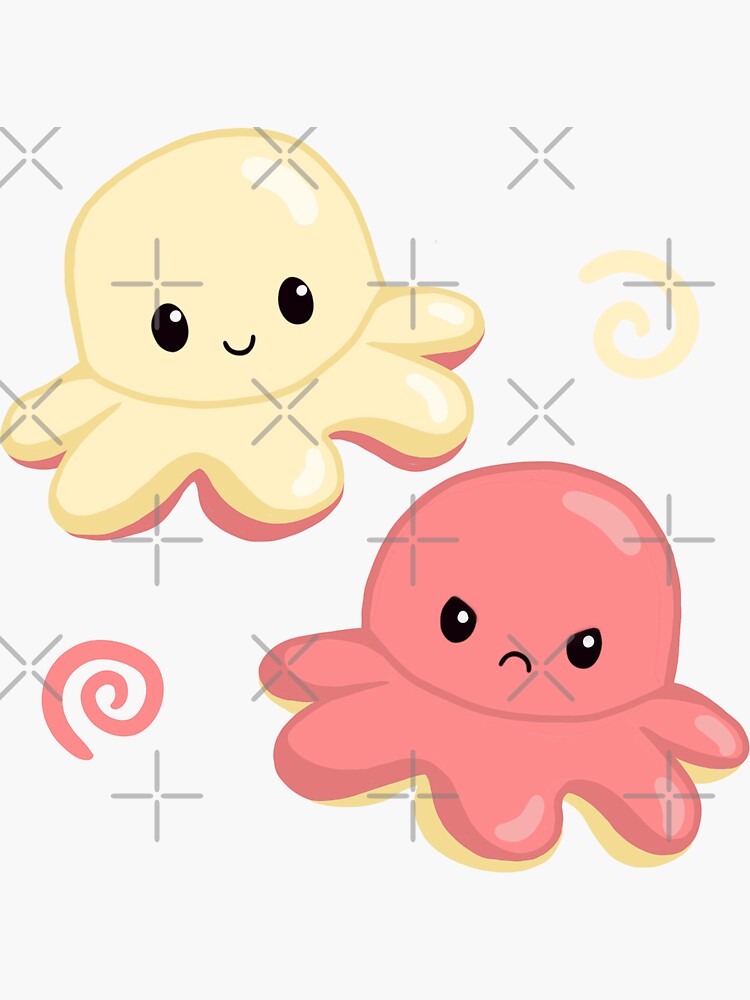 "Mood octopus " Sticker for Sale by PurpleFox42 | Redbubble