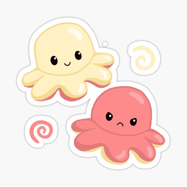 "Mood octopus " Sticker for Sale by PurpleFox42 | Redbubble