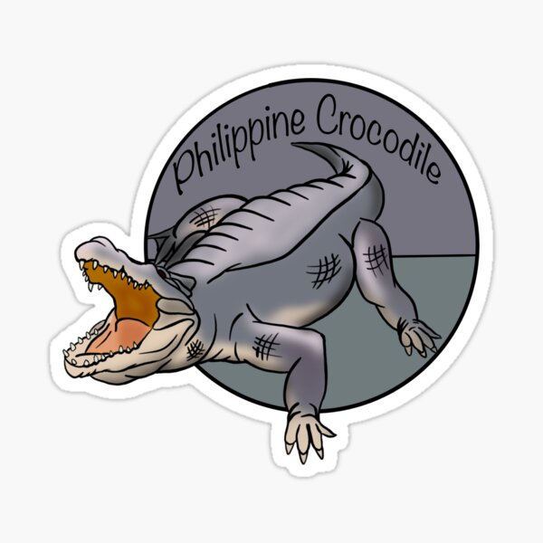"Philippine Crocodile " Sticker for Sale by IronGator | Redbubble