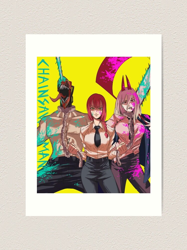 "ANIME POSTER CHAINSAW MAN POSTER FUN ART FULL COLOUR" Art Print for ...