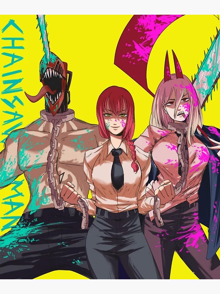 "ANIME POSTER CHAINSAW MAN POSTER FUN ART FULL COLOUR" Art Print for ...