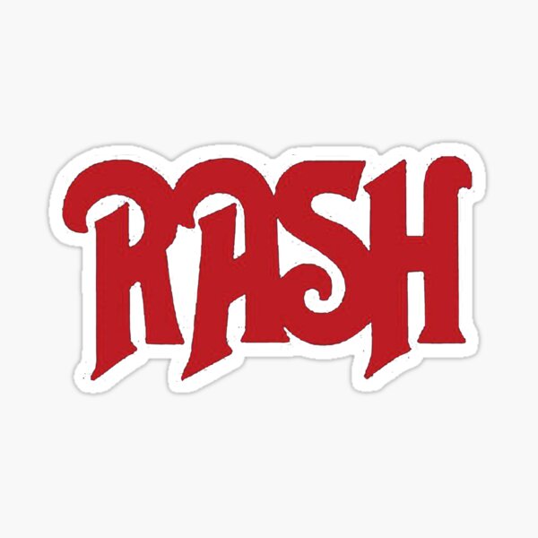 "rash red logo" Sticker for Sale by BrendaWooten | Redbubble