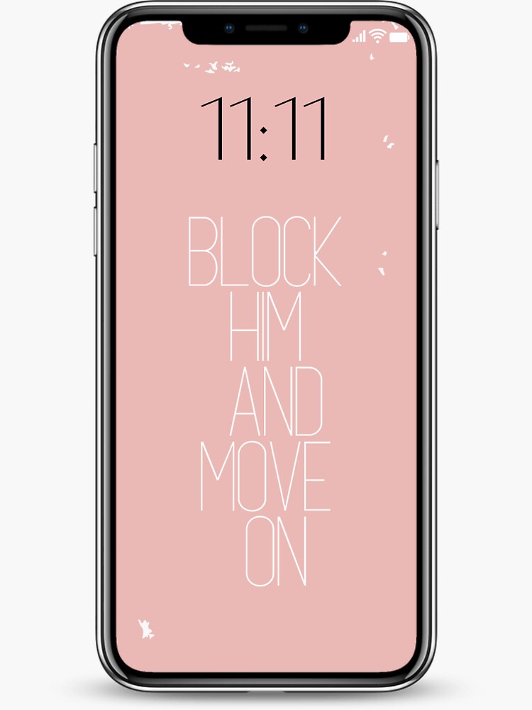 "Block Him" Sticker for Sale by cbruner | Redbubble