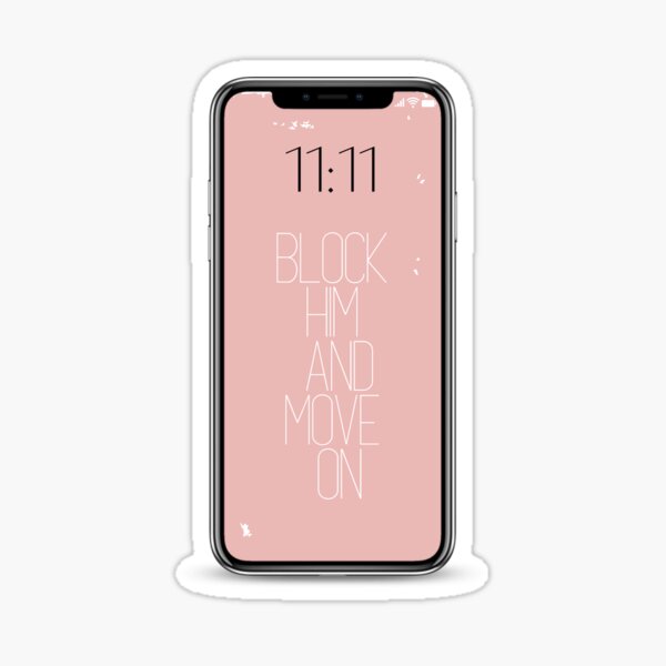 "Block Him" Sticker for Sale by cbruner | Redbubble