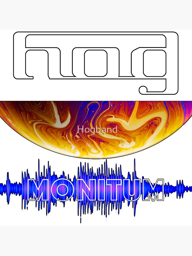 "HOG MONITUM ALBUM COVER (OUTLINED TEXT)" Poster for Sale by Hogband | Redbubble