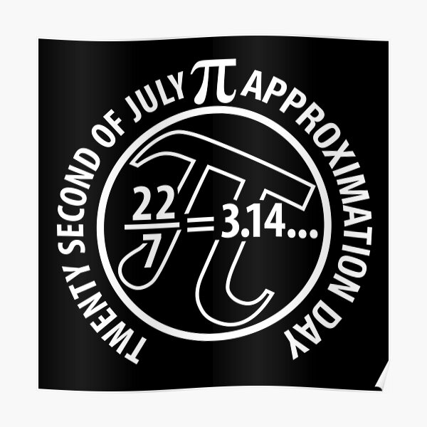 "Pi Approximation Day" Poster for Sale by SymbolGrafix | Redbubble