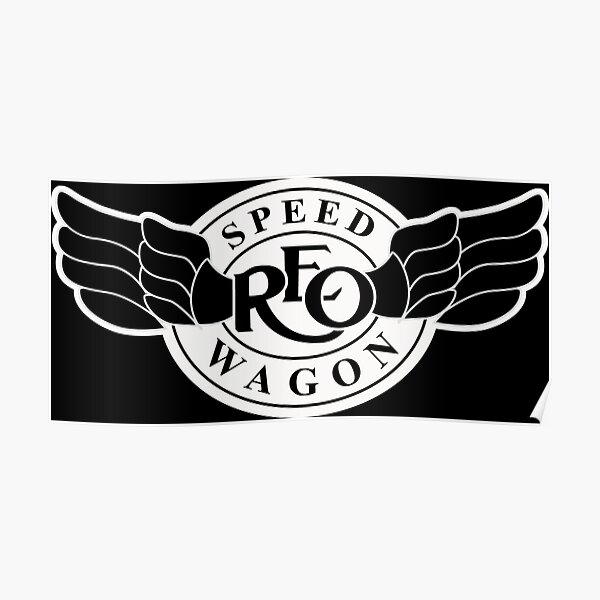 "black white reo speedwagon band logo" Poster for Sale by byalbshine ...