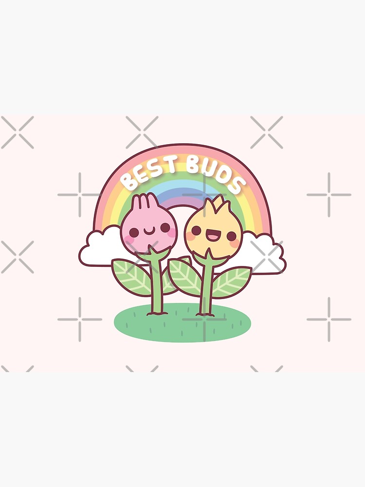 "Cute Flower Buds Best Buds Best Friends Pun" Poster for Sale by ...