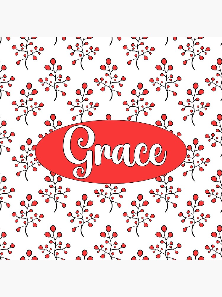 "Grace and Mercy red" Poster for Sale by i-cottagedesign | Redbubble