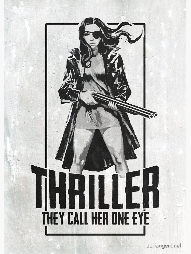 "Thriller - They call her One Eye" Sticker for Sale by adriangemmel ...