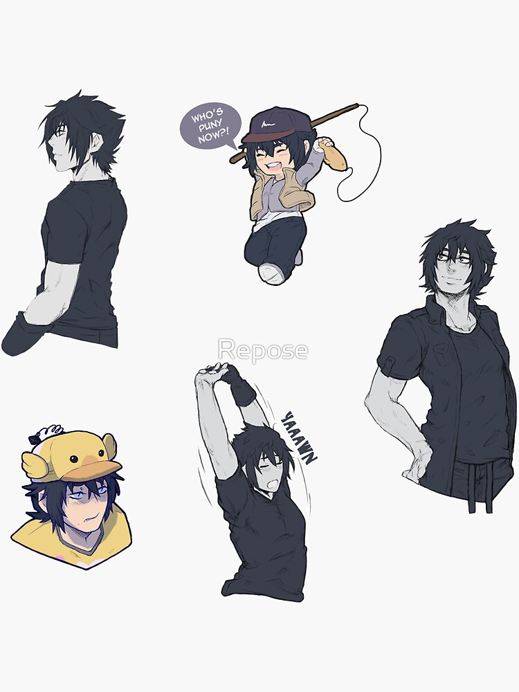 "FFXV - Noctis Set" Sticker for Sale by Repose | Redbubble
