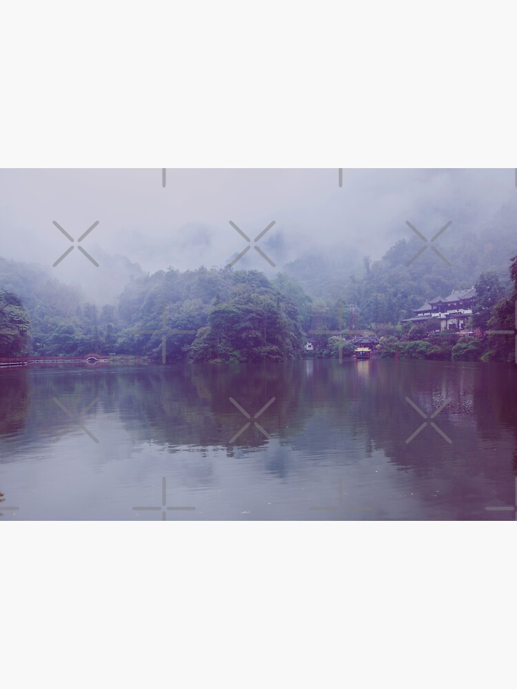 "Scenic Dreamy Lake in Chengdu, China" Sticker for Sale by ...