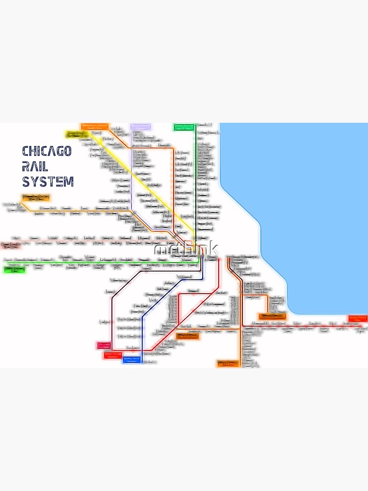 "Chicago Rail System" Poster for Sale by mrthink | Redbubble