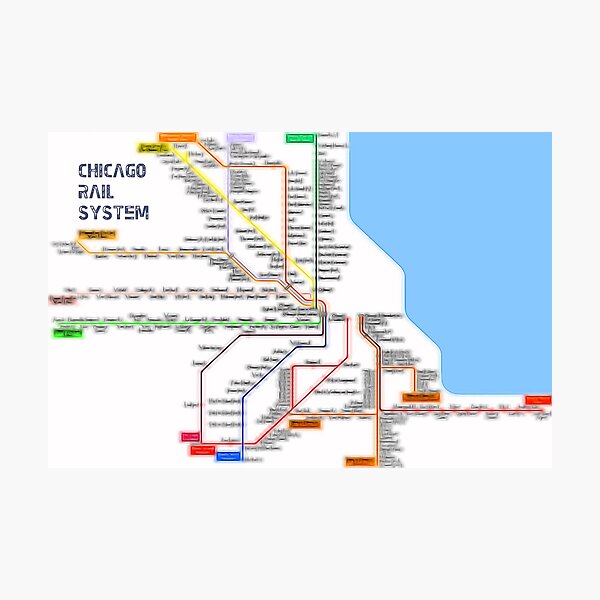 "Chicago Rail System" Photographic Print for Sale by mrthink | Redbubble