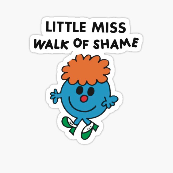 "little miss walk of shame" Sticker for Sale by spoiledbratz | Redbubble