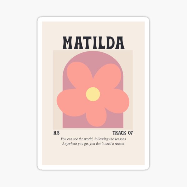 "Matilda | HS" Sticker for Sale by SaratoninPrints | Redbubble