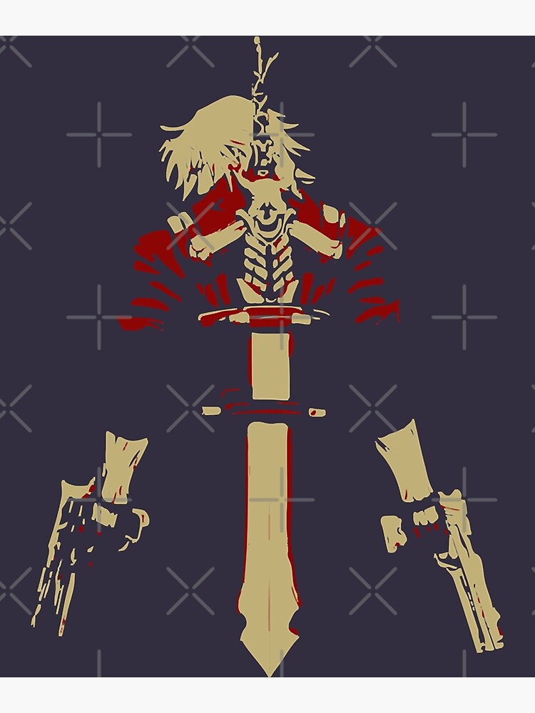 Póster «Brown Dante Devil may cry Fan art» de MargotMaillard | Redbubble