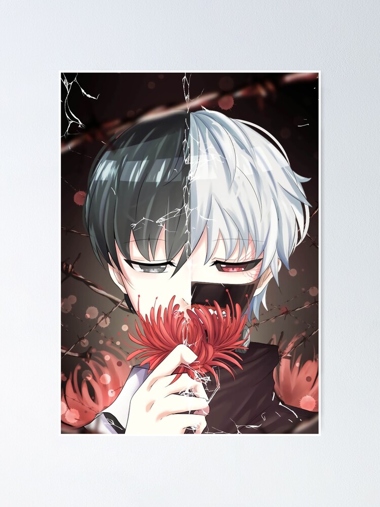 "Kaneki Ken Tokyo Ghoul Epic Anime" Poster for Sale by delfinart ...