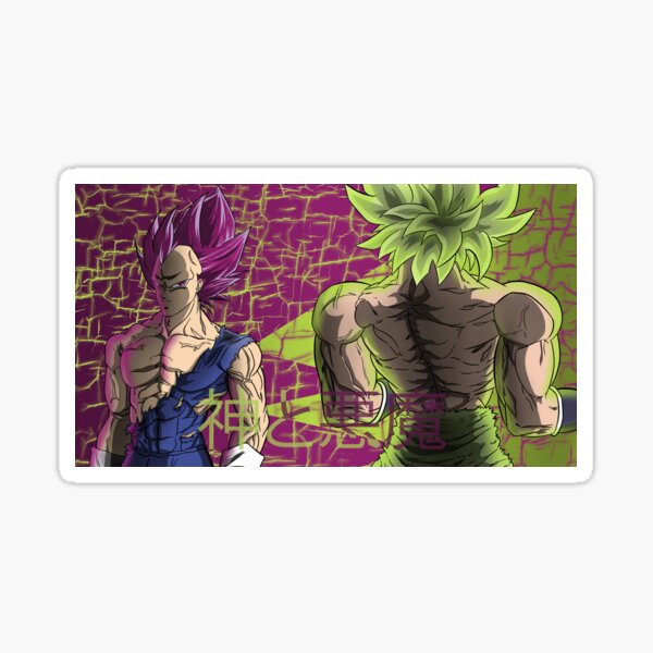 "Dragon Ball Super Vegeta and Broly " Sticker for Sale by Edulitoh ...