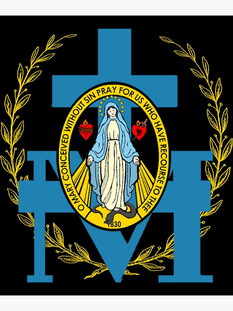 "Miraculous Medal Of Immaculate Conception - Virgin Mary Inspired ...