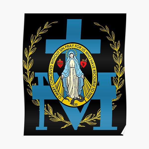 "Miraculous Medal Of Immaculate Conception - Virgin Mary Inspired ...